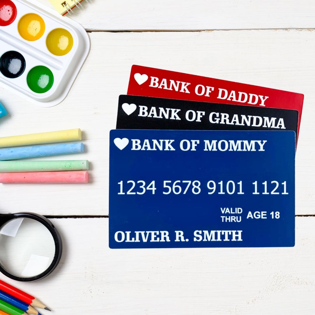 Pretend Play Credit Card, Toddler Gifts, Toddler Toys, Play Money, Kids ...