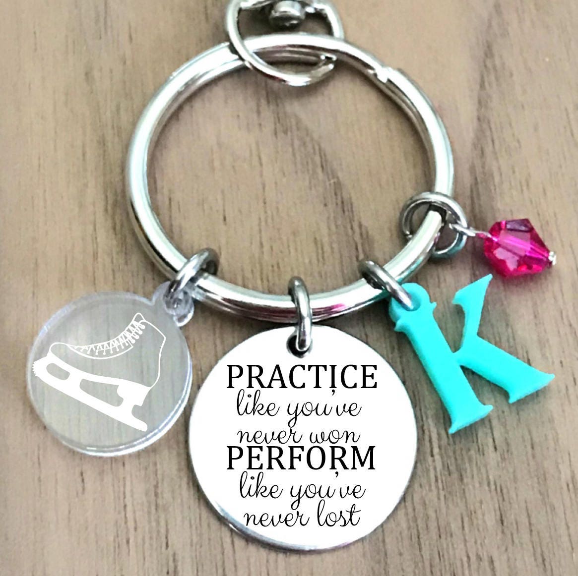 Figure Skating Keychain Figure Skating Key Chain Ice Skating | Etsy