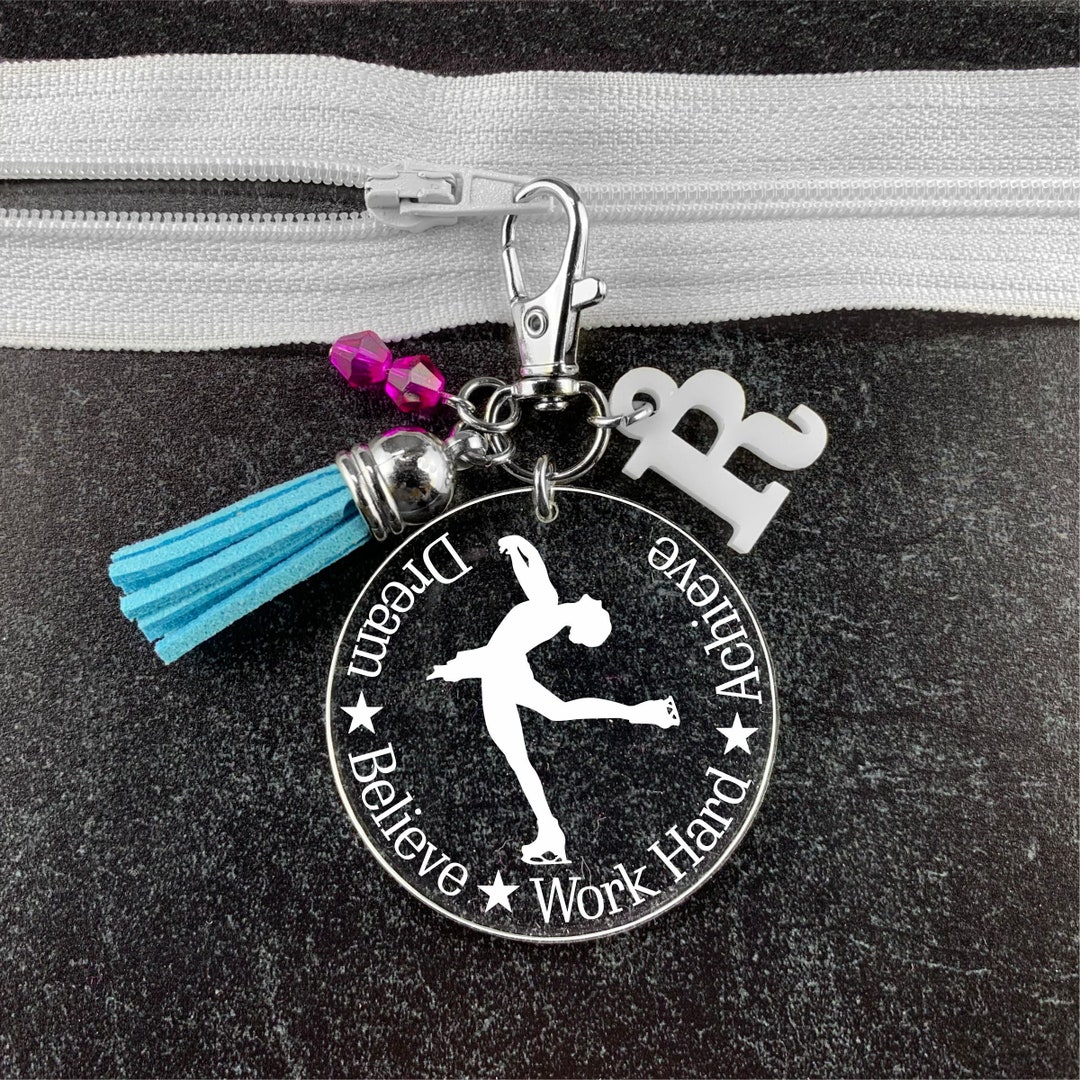 Figure Skater Gift, Figure Skating Gifts, Figure Skating Zipper Pull ...