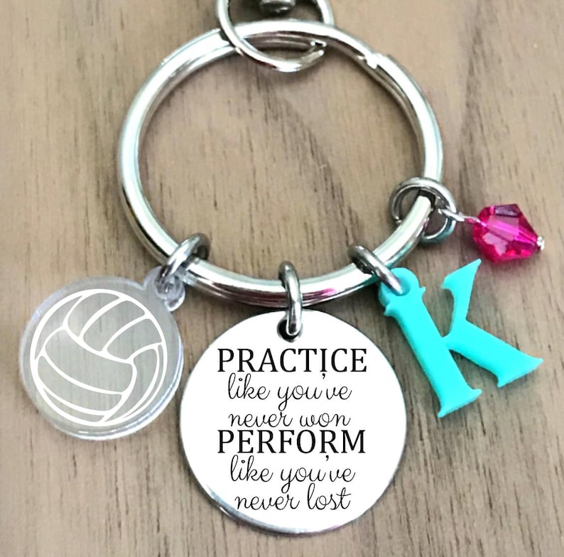 Volleyball Keychain, Volleyball Keychain Personalized, Volleyball Key ...