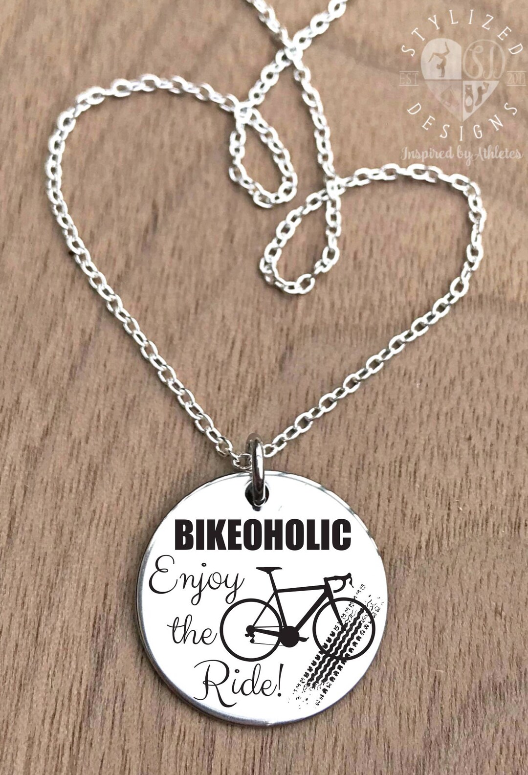 Cycling Necklace, Cycling Jewelry, Bicycle Necklace, Bicycle Jewelry ...