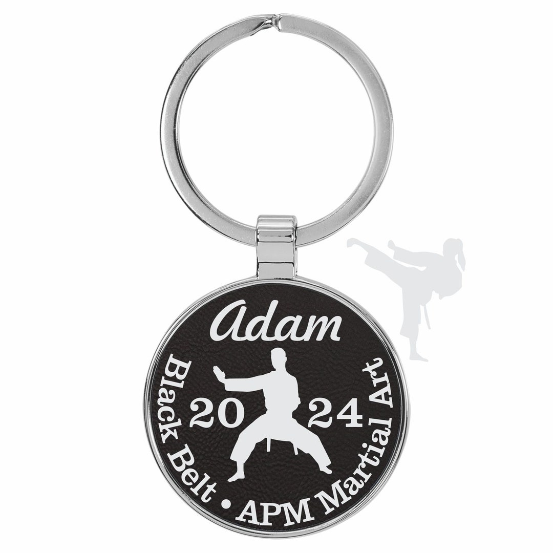 Black Belt Gifts, Black Belt Keychain, Karate Gifts, Karate Keychain ...