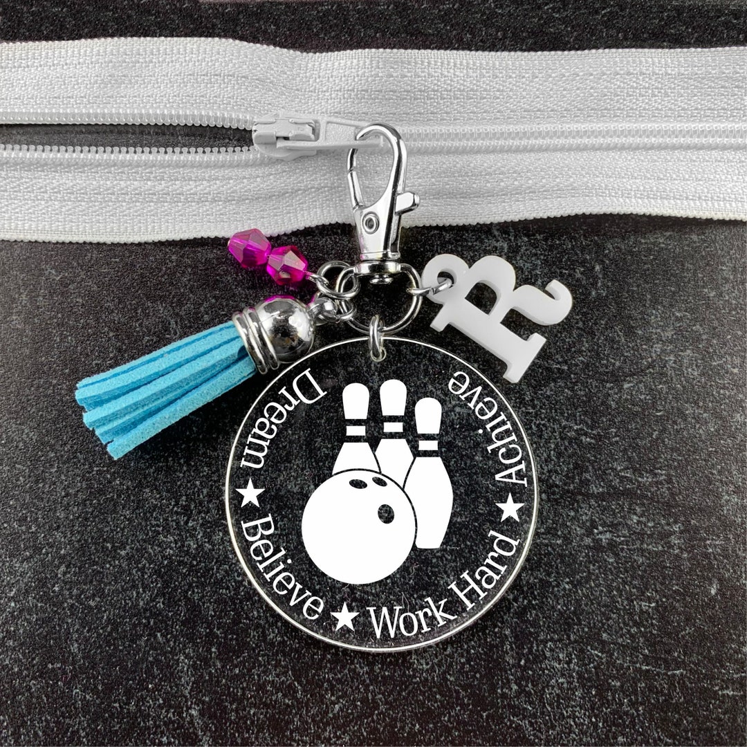 Bowling Gifts, Bowling Zipper Pull, Bowling Keychain, Bowler Gifts ...