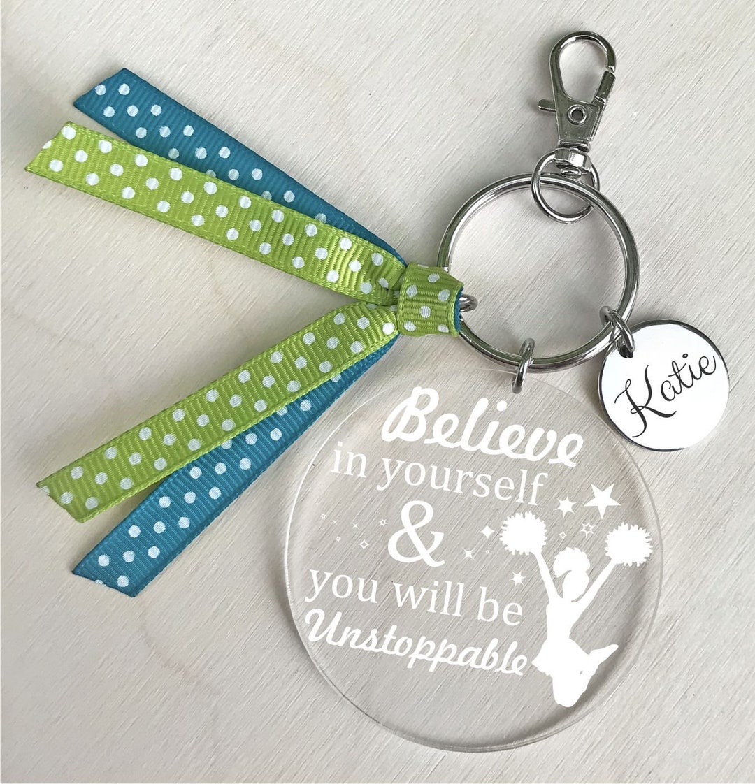 Cheerleading Keychain, Cheer Bag Tags, Cheer Keychain, Cheerleader ...