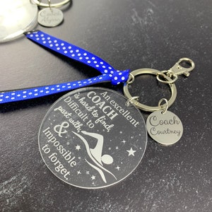 Swim Coach Gift, Swim Coach Keychain, Swimming Coach Gift, Swimming ...