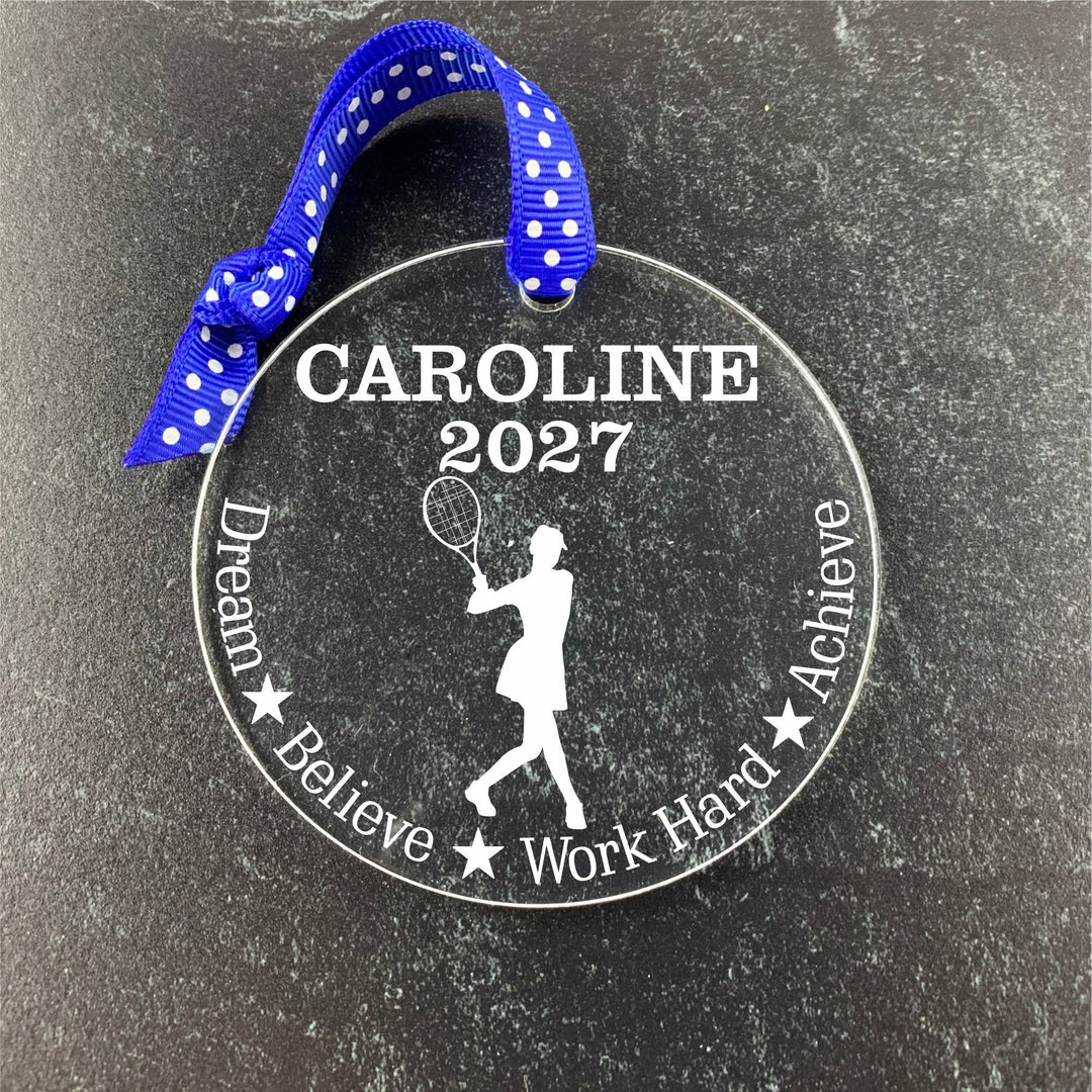 Girls Tennis Ornament, Tennis Player Ornament, Tennis Ornament ...