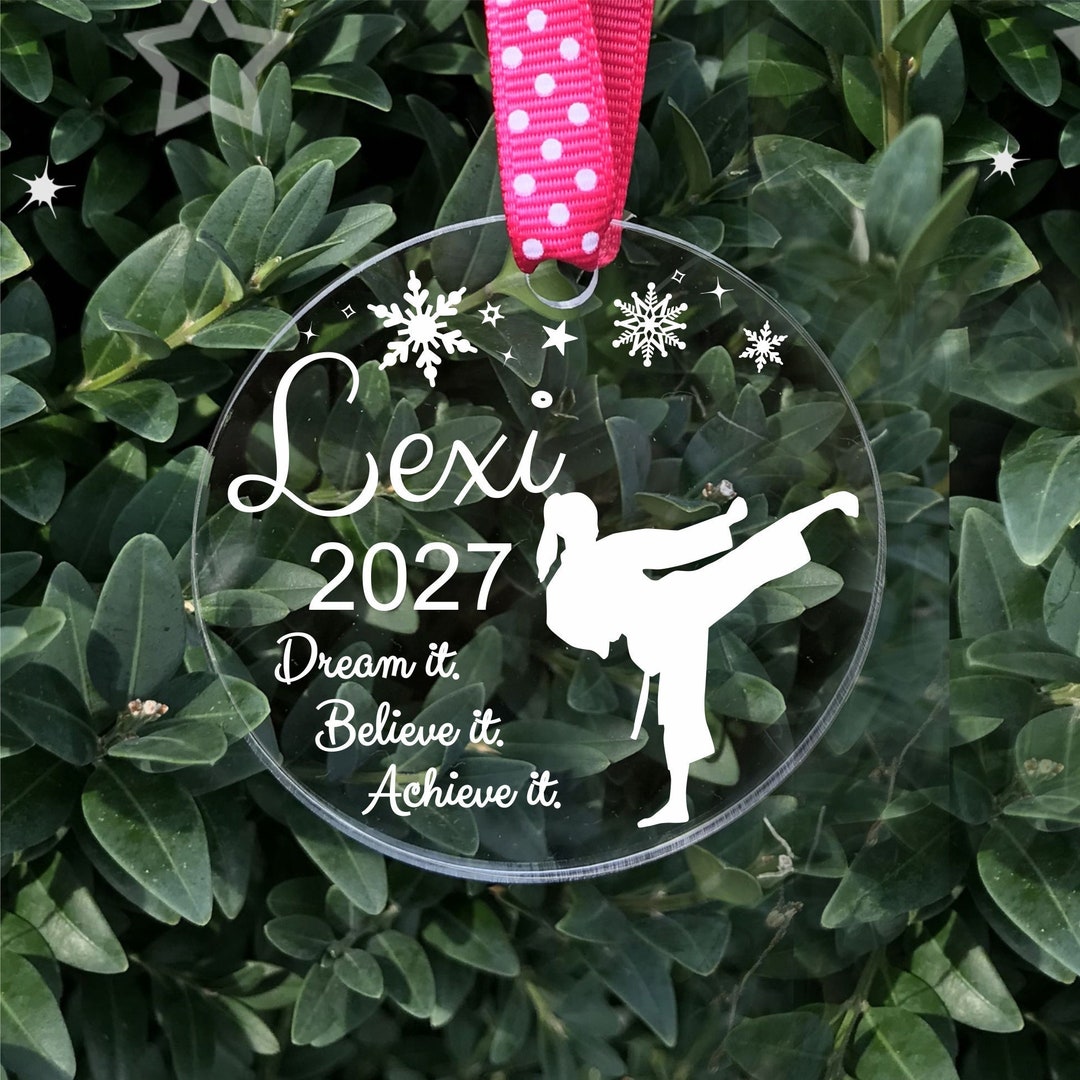 Karate Girl Ornament, Taekwondo Ornament, Karate Ornament, Girls Karate ...