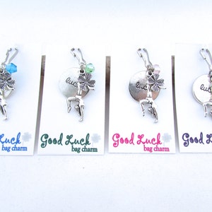 Good Luck Zipper Pull, Gymnastics Bag Charm, Lucky Gymnast Gift ...