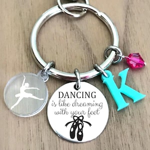 Dance Keychain, Dance Key Chain, Dance Key Ring, Dancer Keychain ...