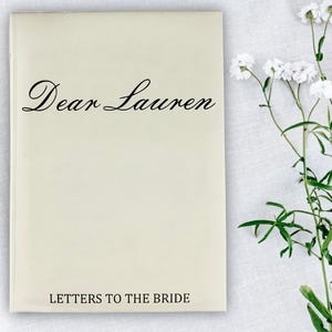 Letters to the Bride Book, Bachelorette Book, Gift From Bridesmaids ...