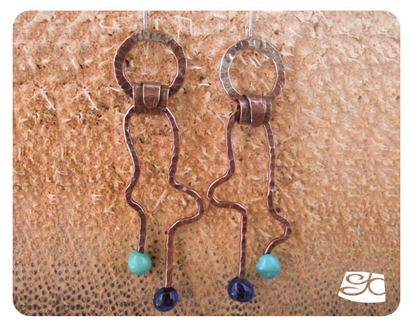 Shaped and Forged Double Head Pin Earrings DIY PDF Tutorial - Etsy