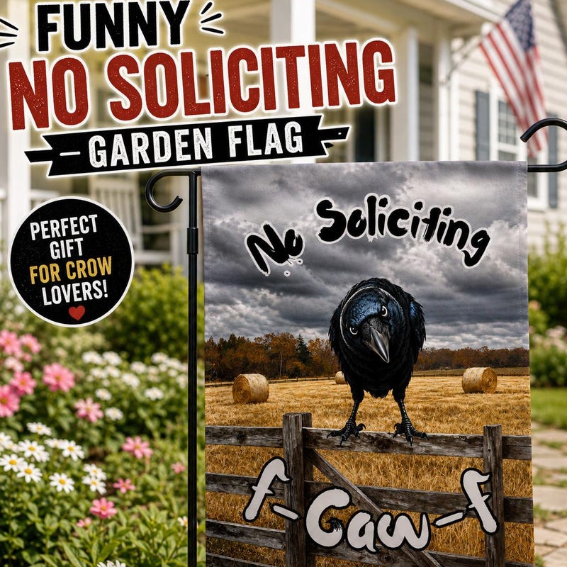 Crow Outdoor Flags - Etsy
