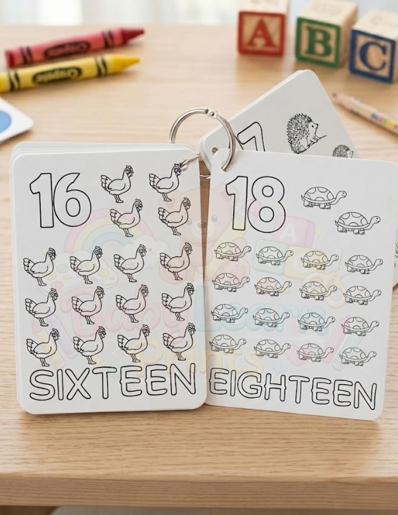 Counting Game-number Coloring Page-printable Color Page-early Childhood ...