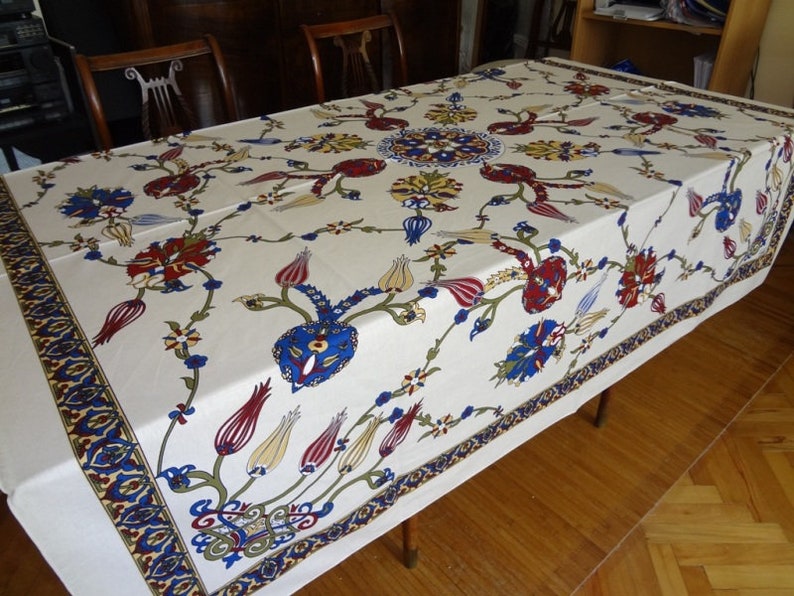 Large Rectangle Tablecloth With Classical Turkish/ottoman Design ...