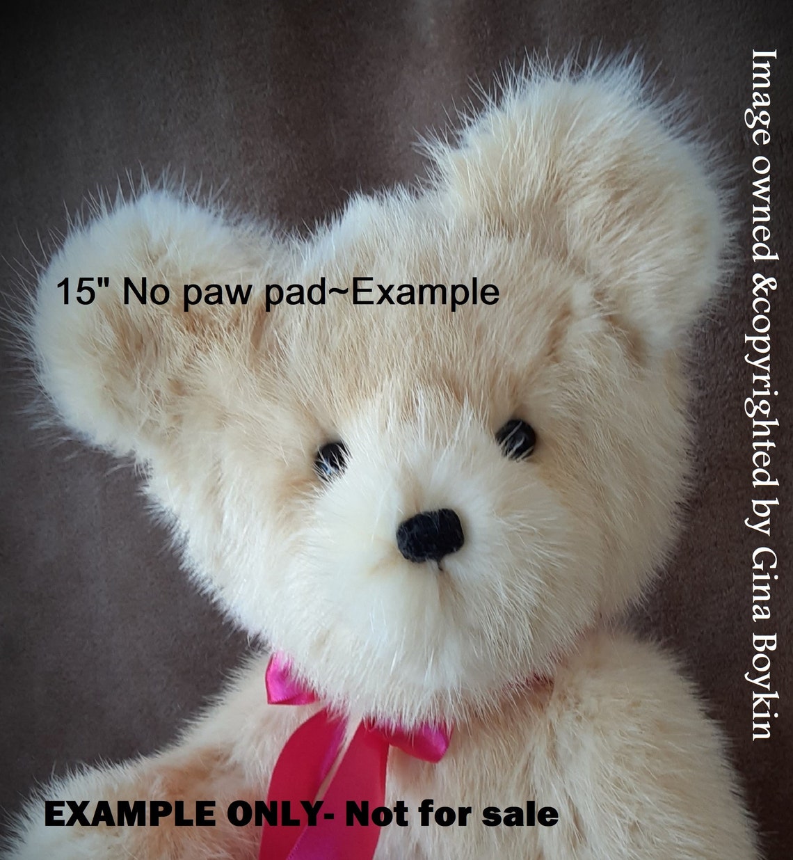 Custom Memory Bear From Your Fur Coat Mink Fur Bearteddy - Etsy