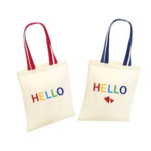 Hello Tote Bag - a Perfect Tote for Everyday - Etsy