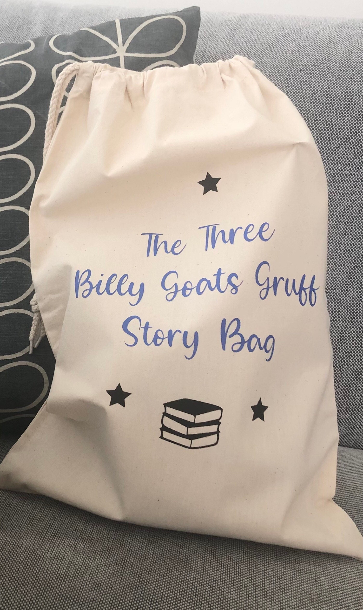 Three Billy Goats Gruff Book and Organic Cotton Story Bag Sack Set - Etsy