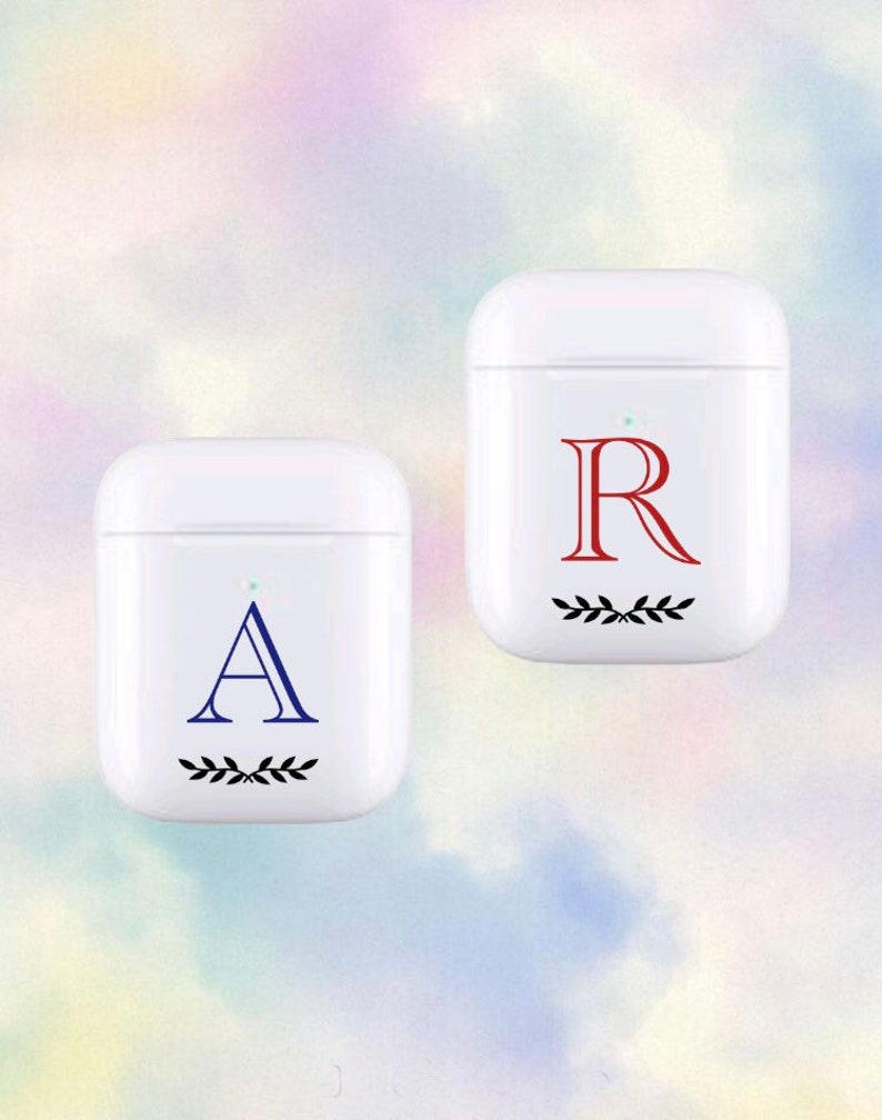 Air Pod Case Personalised Vinyl Decal - Choose Your Colour and Initial ...