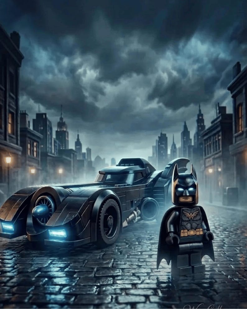 Night Vigilante Brick Hero Wall Art Set of 3, 8x10 Digital Download - Etsy