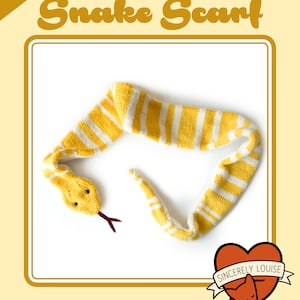 Snake Scarf - Digital PDF Knitting Pattern - Etsy UK