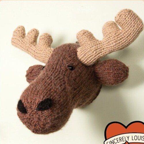 Moose Head Digital PDF Knitting Pattern - Etsy