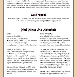 Mince Pie - Digital Knitting Pattern - Etsy