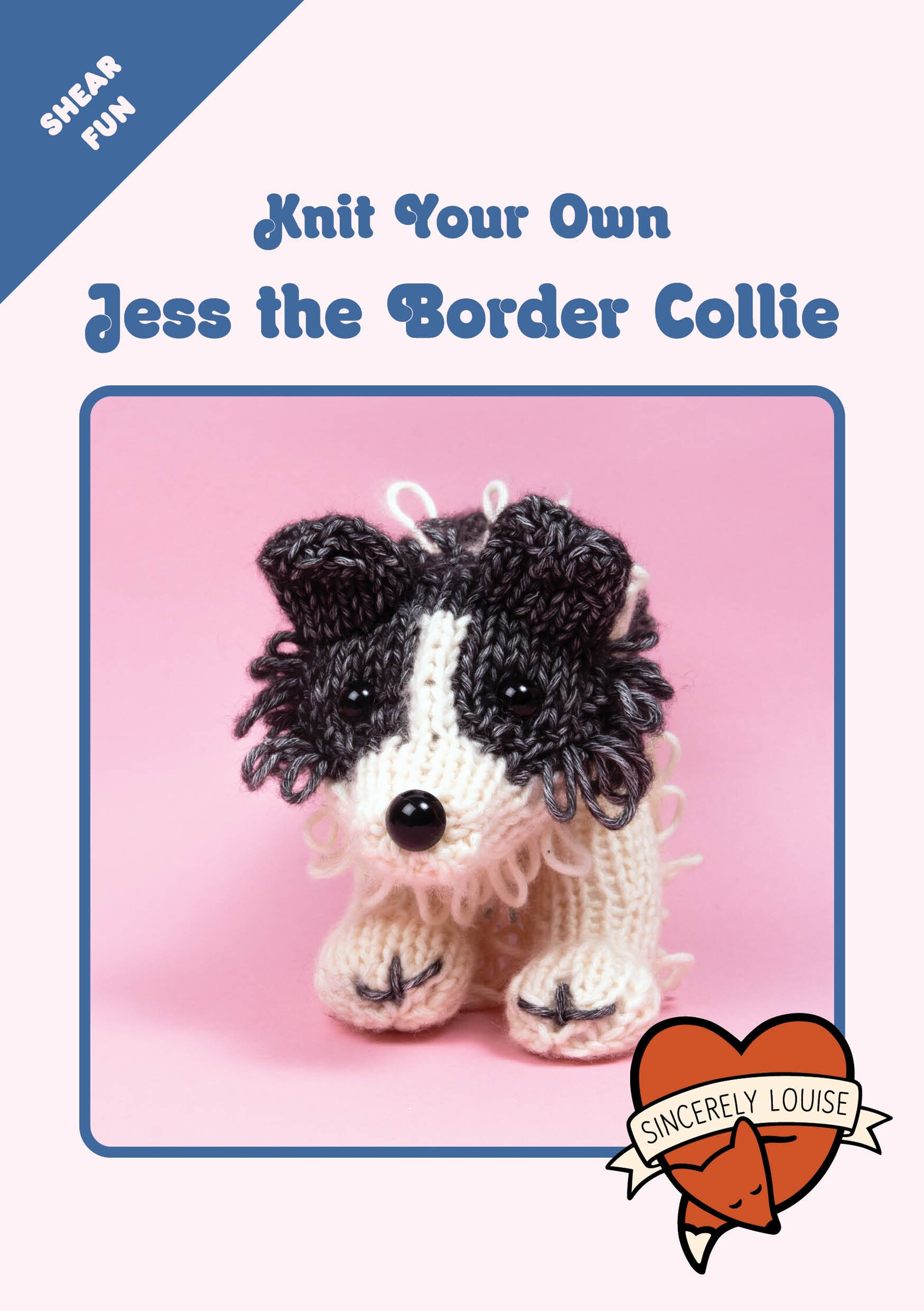Jess the Border Collie - Knitting Kit - Etsy UK