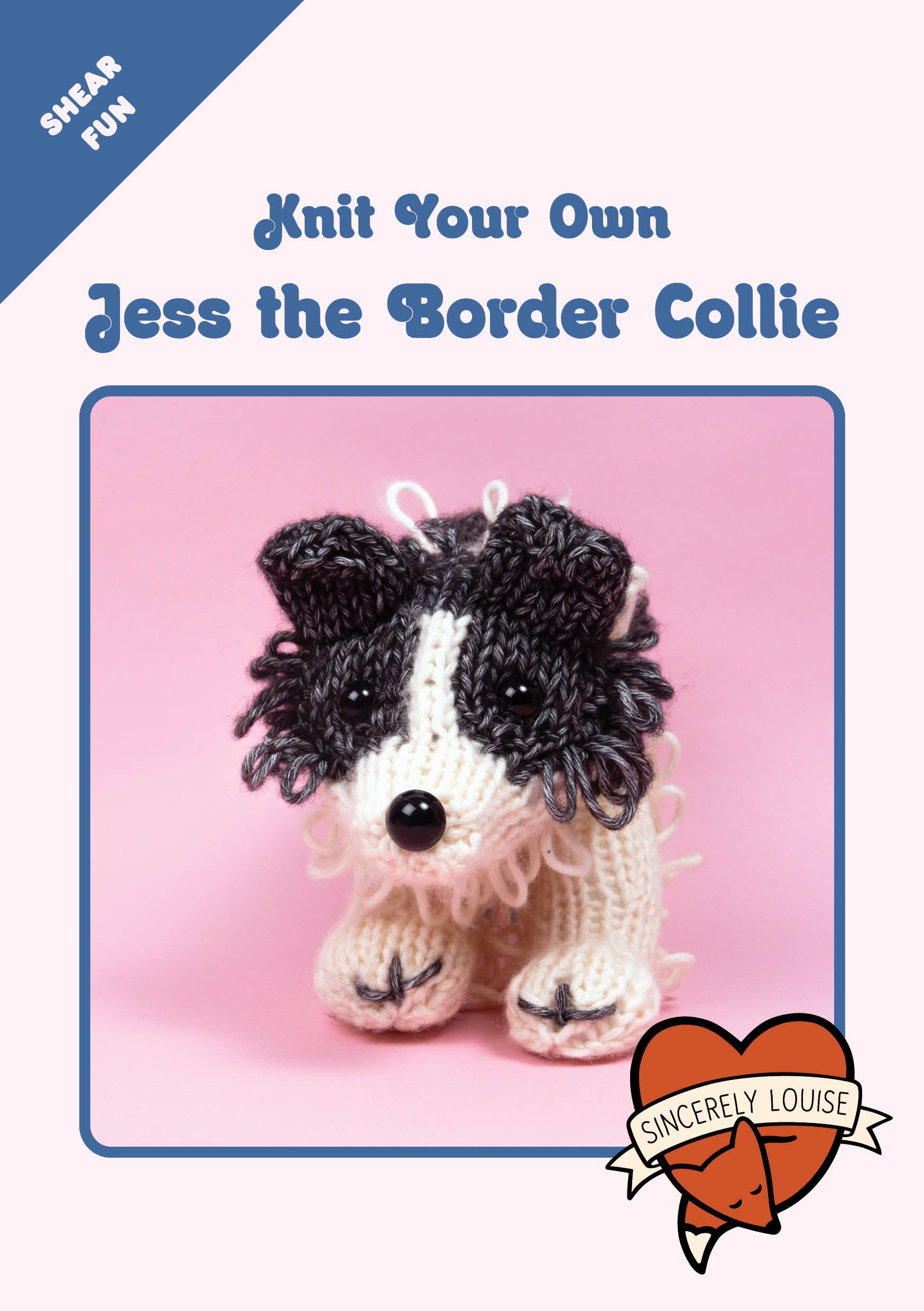 Jess the Border Collie - Knitting Kit - Etsy UK