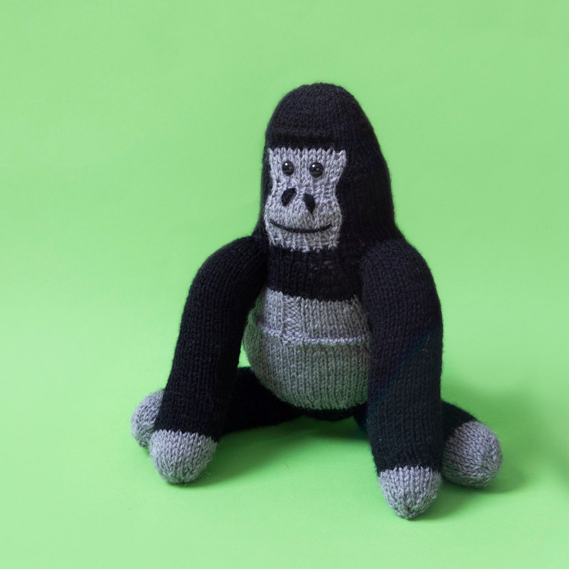 Simon the Gorilla - Digital PDF Knitting Pattern - Etsy