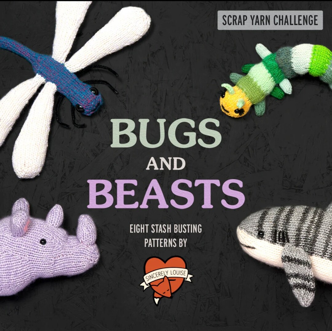 Bugs and Beasts Paper Knitting Pattern Booklet - Etsy