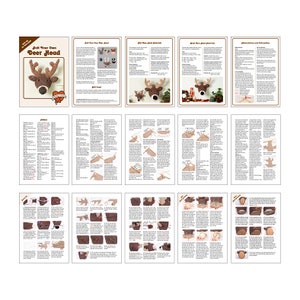 Deer Head - Digital PDF Knitting Pattern - Etsy