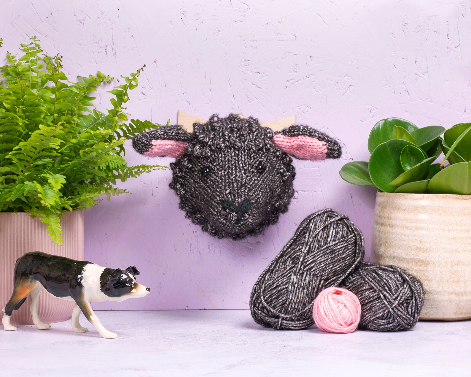 Mini Sheep Head Knitting Kit - Etsy