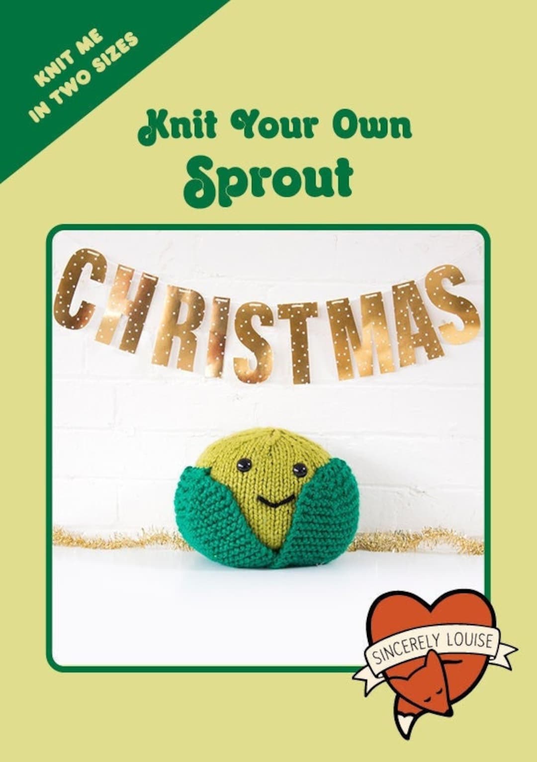 Christmas Sprout - Digital PDF Knitting Pattern - Etsy UK