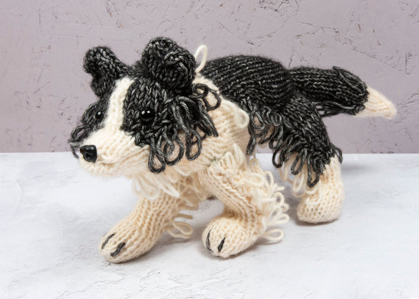 Jess the Border Collie - Knitting Kit - Etsy UK