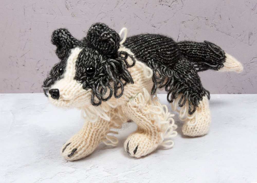 Jess the Border Collie - Knitting Kit - Etsy UK