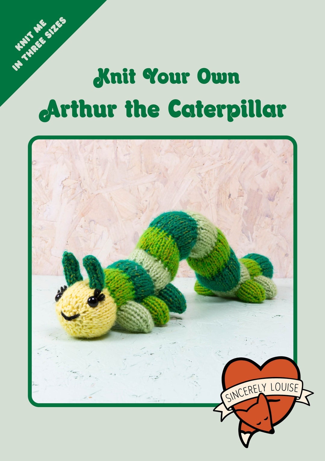 Arthur the Caterpillar - Digital PDF Knitting Pattern - Etsy