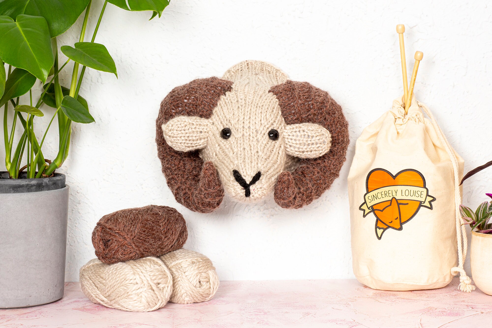 Ram Head Digital PDF Knitting Pattern | Etsy UK