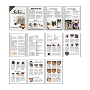 Bear Head - Digital PDF Knitting Pattern - Etsy