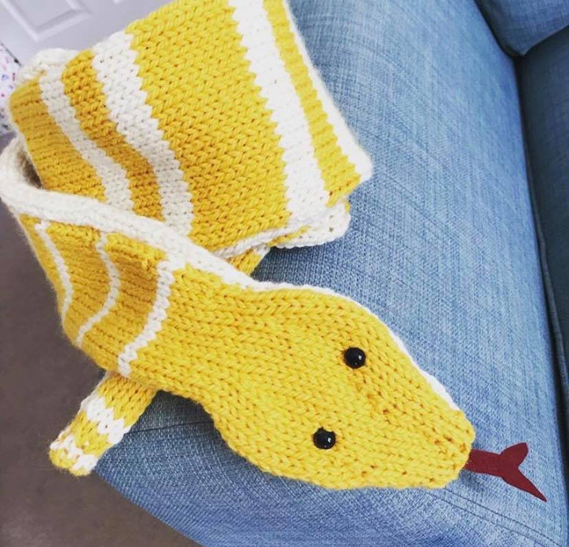 Snake Scarf Digital PDF Knitting Pattern | Etsy