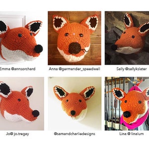 Giant Fox Head Knitting Kit - Etsy