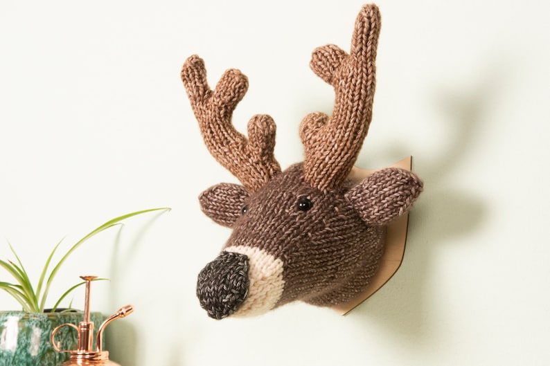 Deer Head Digital PDF Knitting Pattern | Etsy