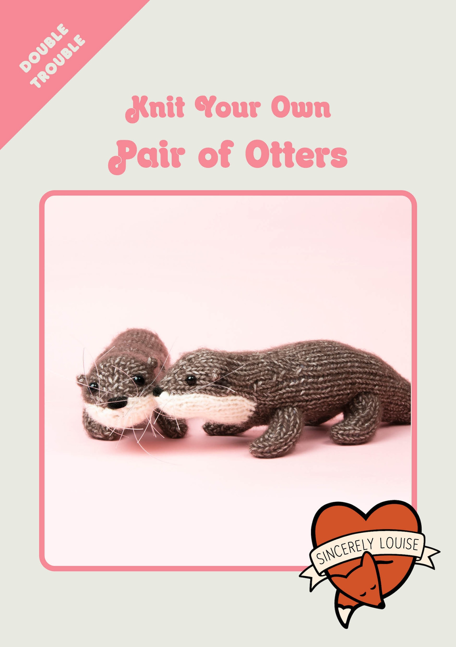 Pair of Otters - Digital PDF Knitting Pattern - Etsy