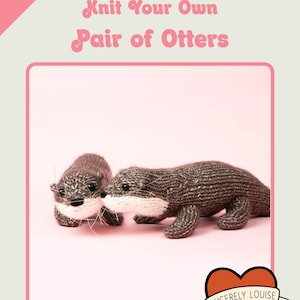 Pair of Otters - Digital PDF Knitting Pattern - Etsy