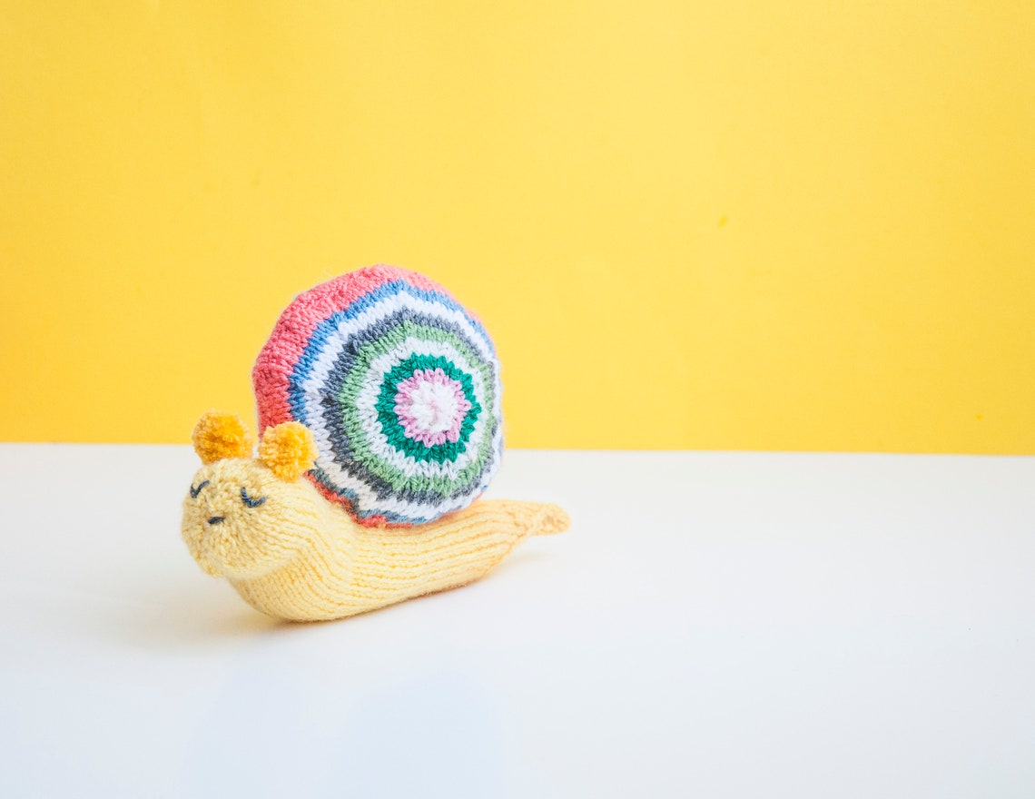 Sarah-maria the Snail - Digital PDF Knitting Pattern - Etsy