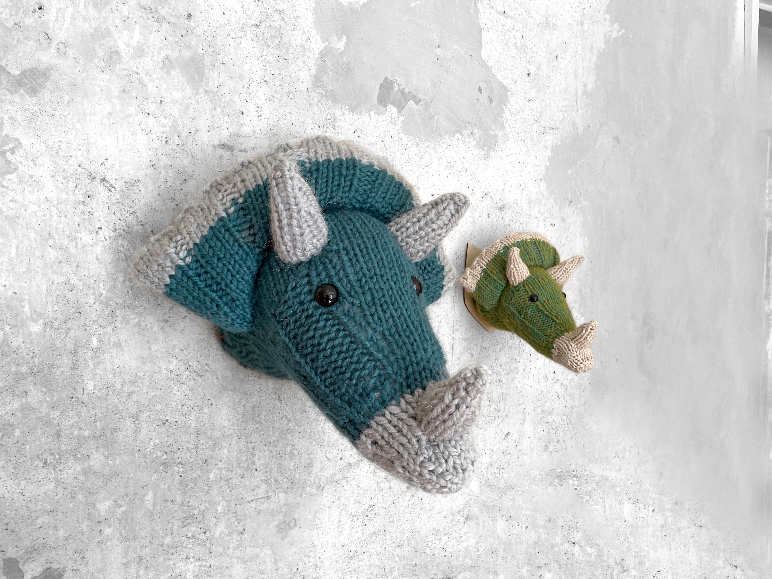 Triceratops Head Digital PDF Knitting Pattern - Etsy UK