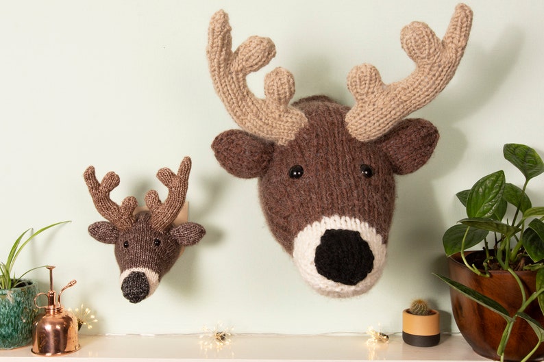 Deer Head Digital PDF Knitting Pattern | Etsy