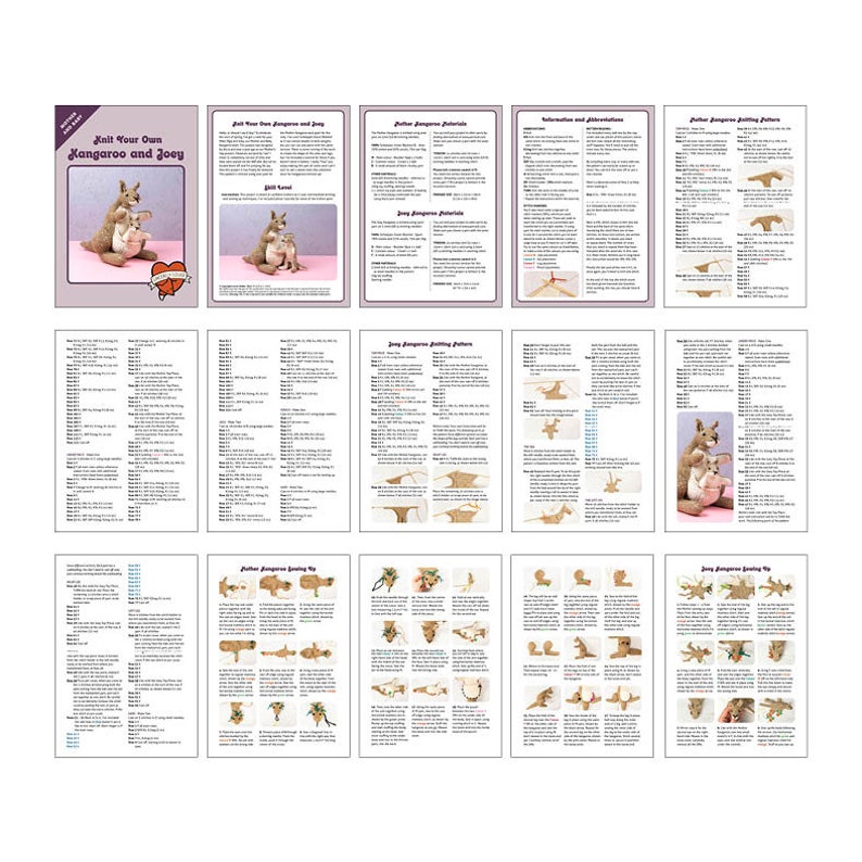 Kangaroo Digital PDF Knitting Pattern - Etsy