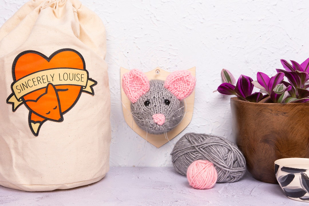 Mini Mouse Head Knitting Kit - Etsy