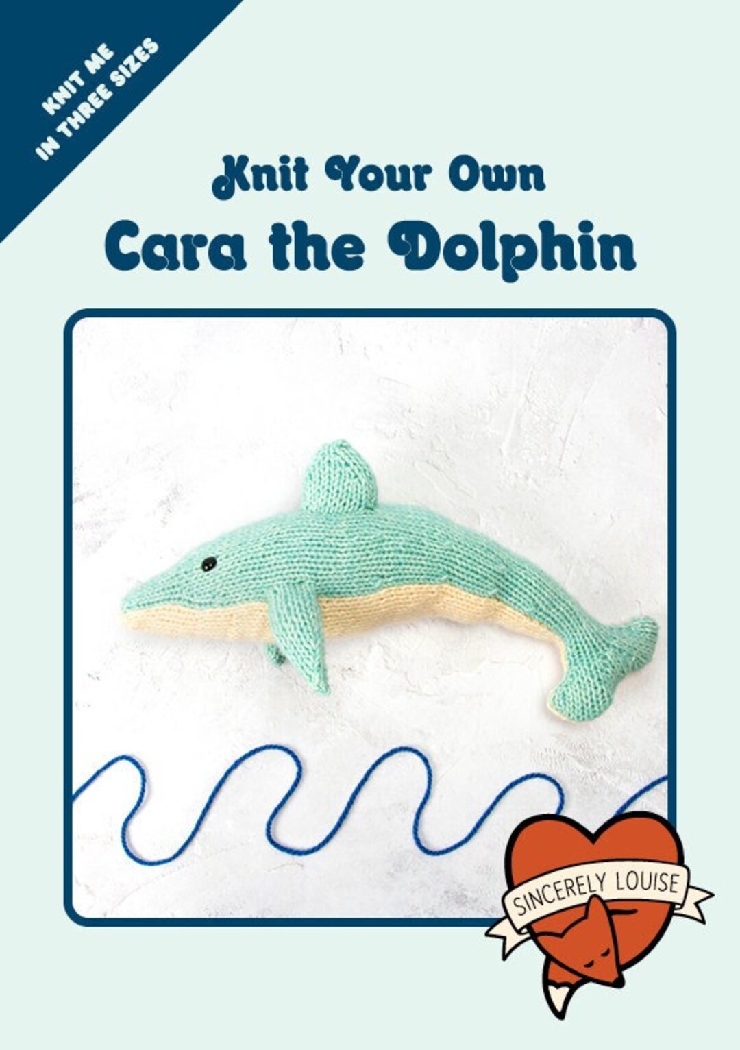 Cara the Dolphin - Digital PDF Knitting Pattern - Etsy