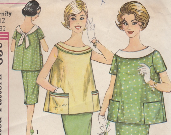 60s A-line Dress Pattern Vogue 6484 Size 14 - Etsy